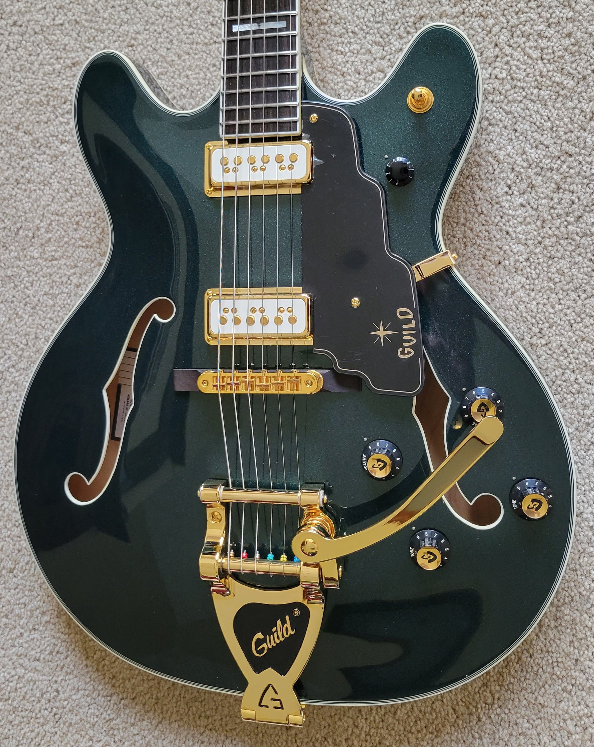 Guild Starfire VI Special Electric Guitar, Kingswood Green, New Hard S ...